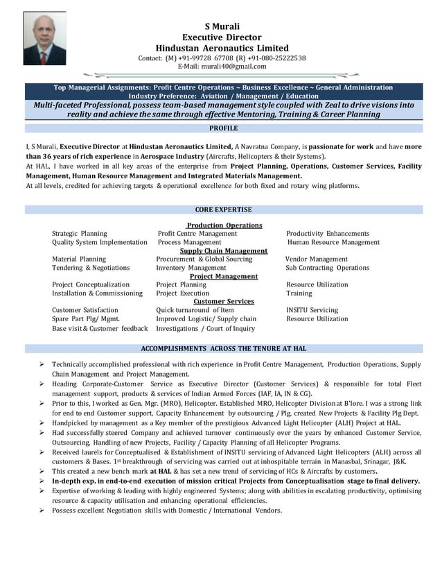 Final - Murali CV Dec 2016 | PDF