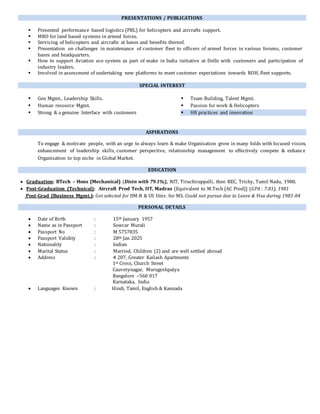 Final - Murali CV Dec 2016 | DOCX