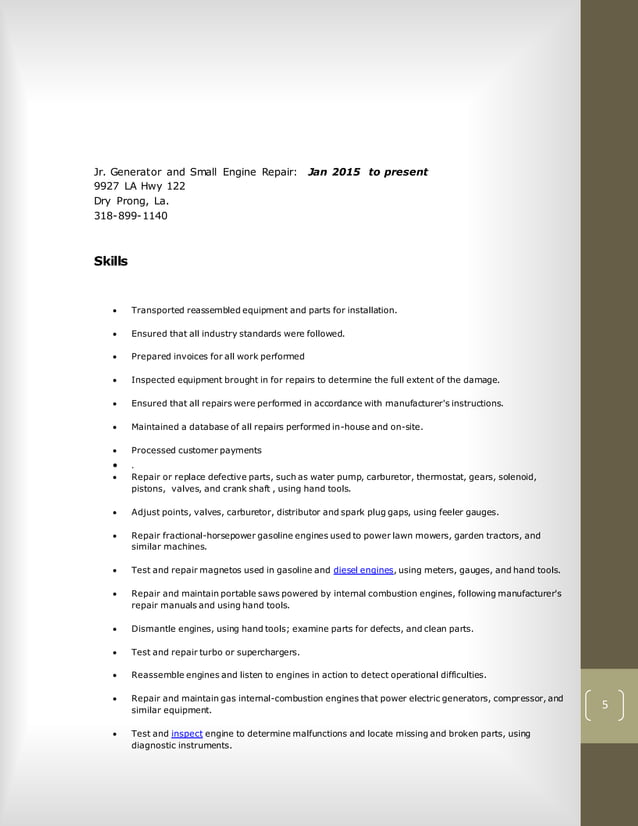 tracy alan chelette resume | DOCX | Woodworking | Arts and Crafts