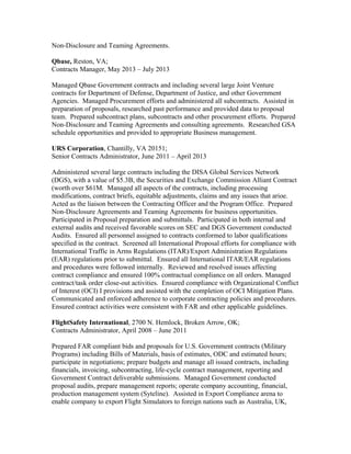 Resume - Sullivan, Patrice 3.2016