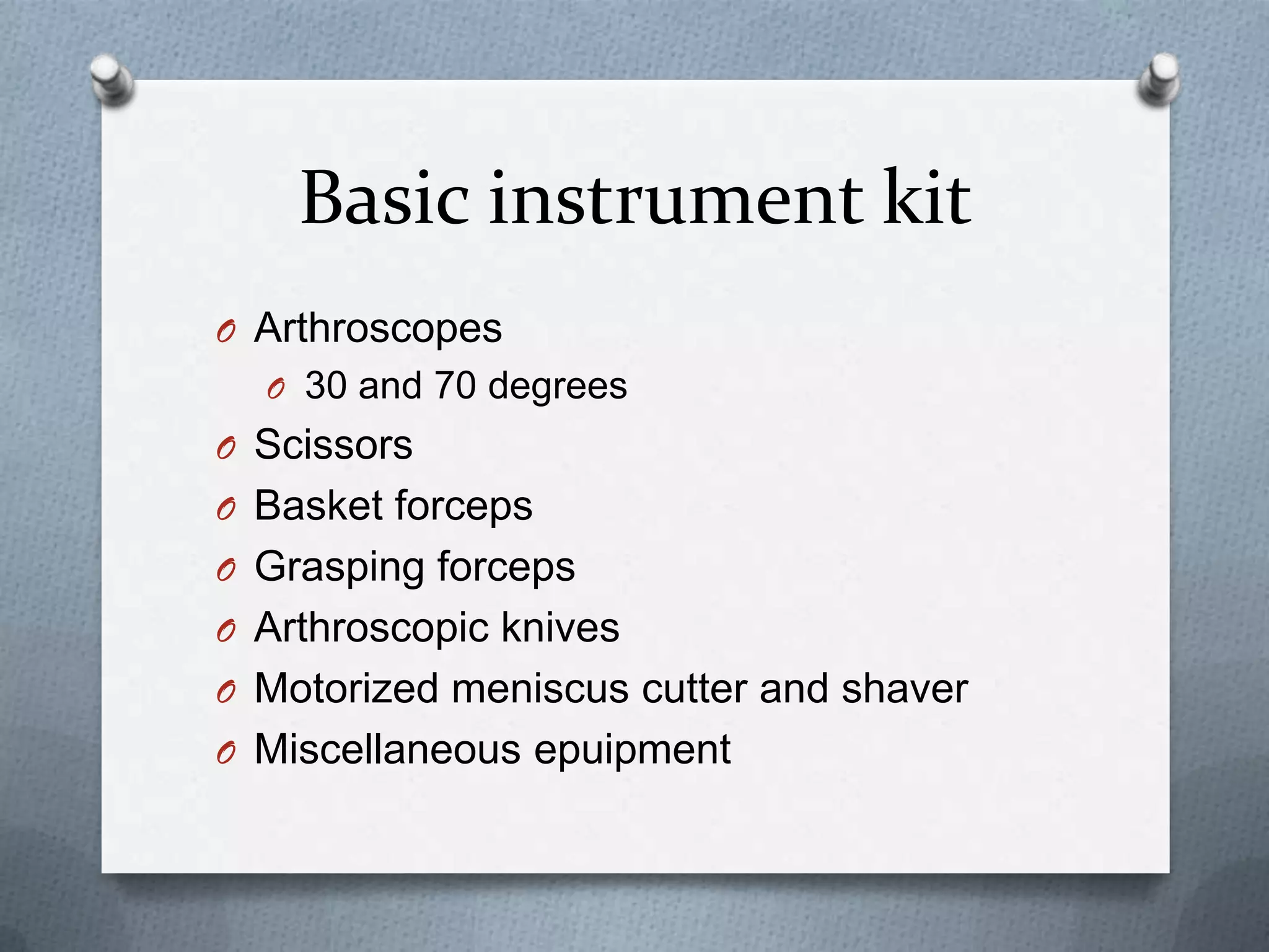 47 cb principle of arthroscopy | PPTX