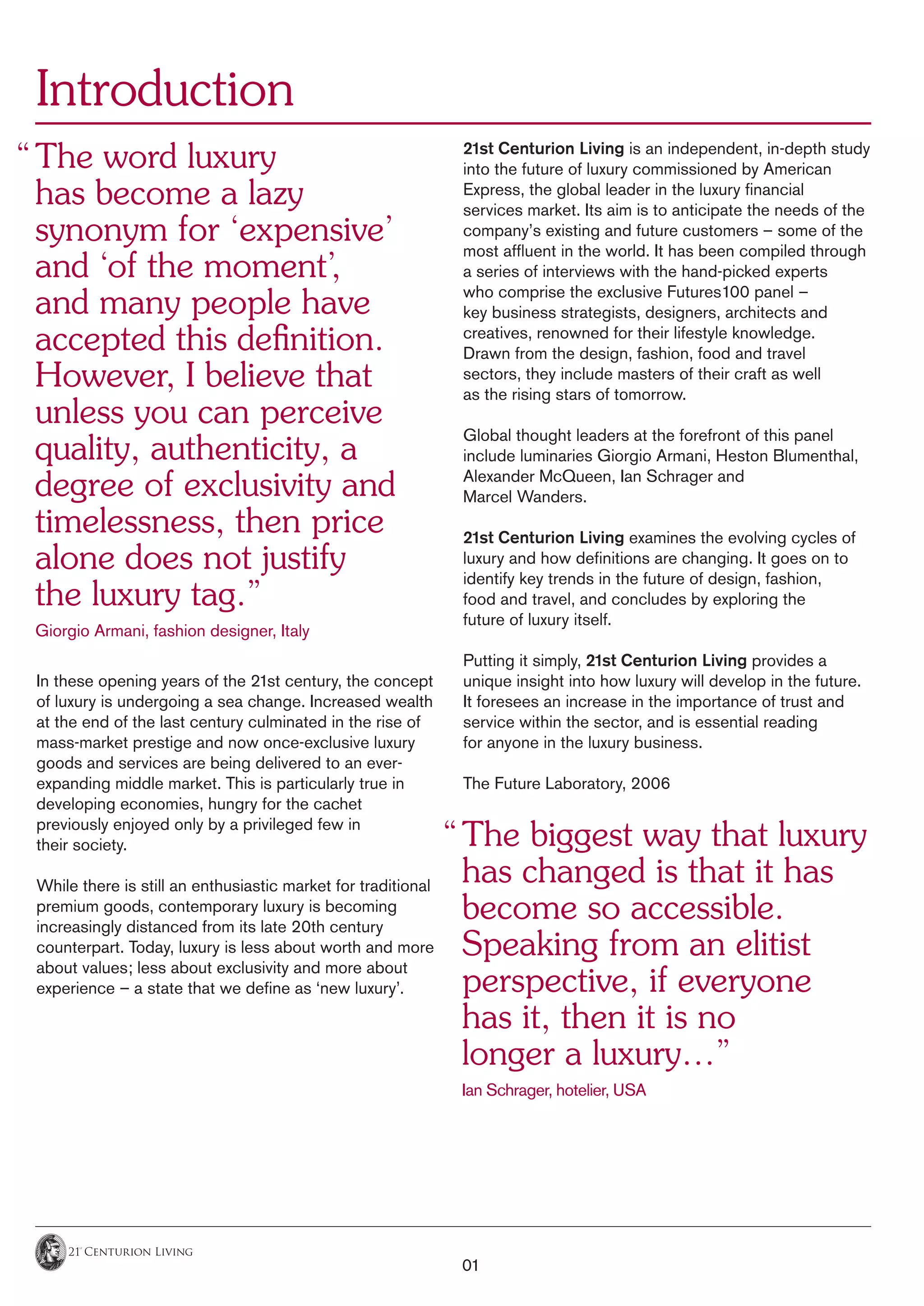 Amex Centurion Luxury Report | PDF