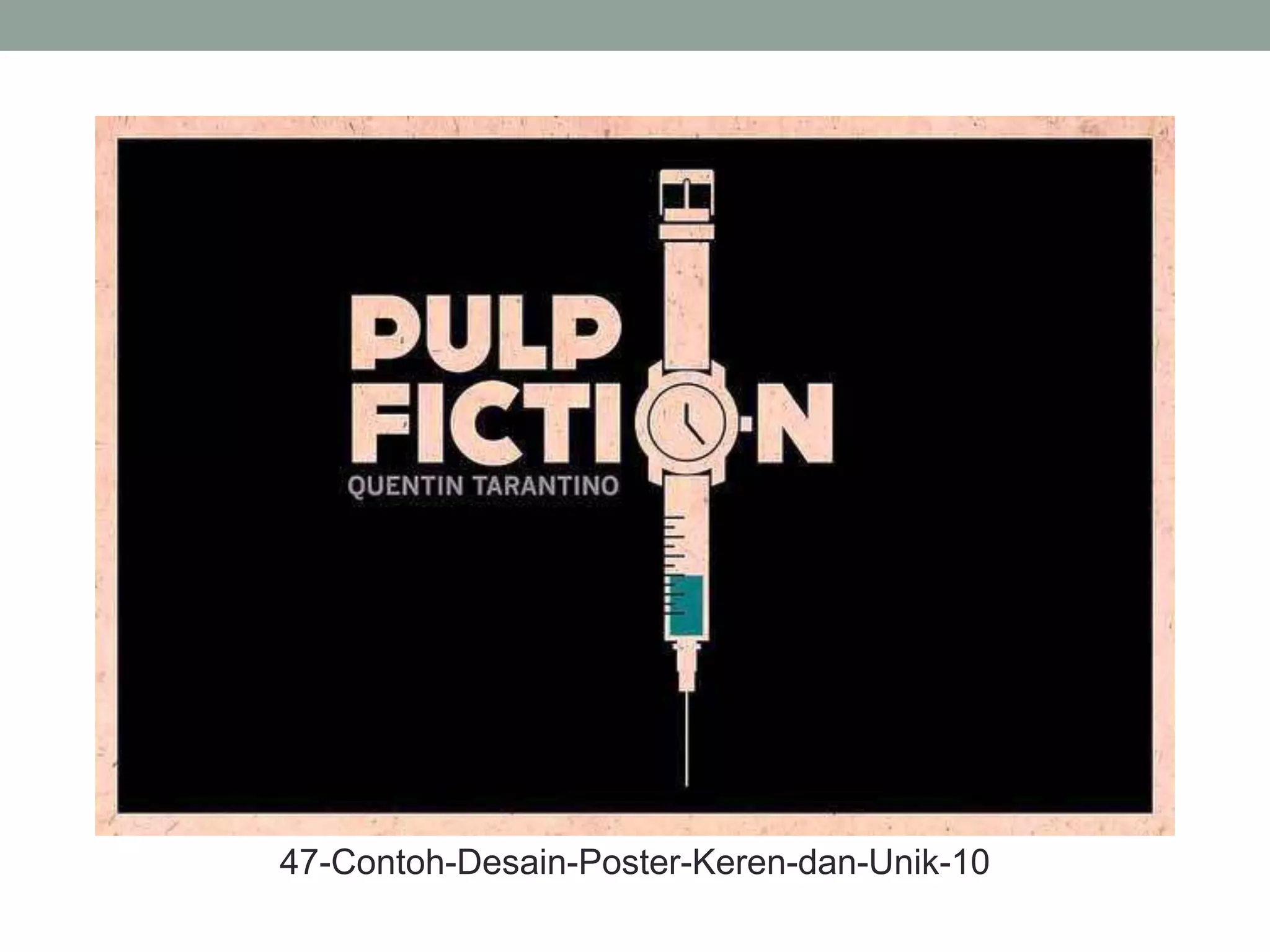 47 contoh desain poster keren dan unik | PPTX