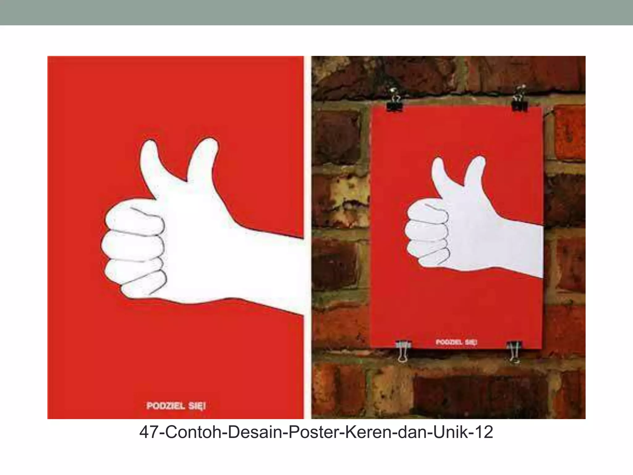 47 contoh desain poster keren dan unik | PPTX