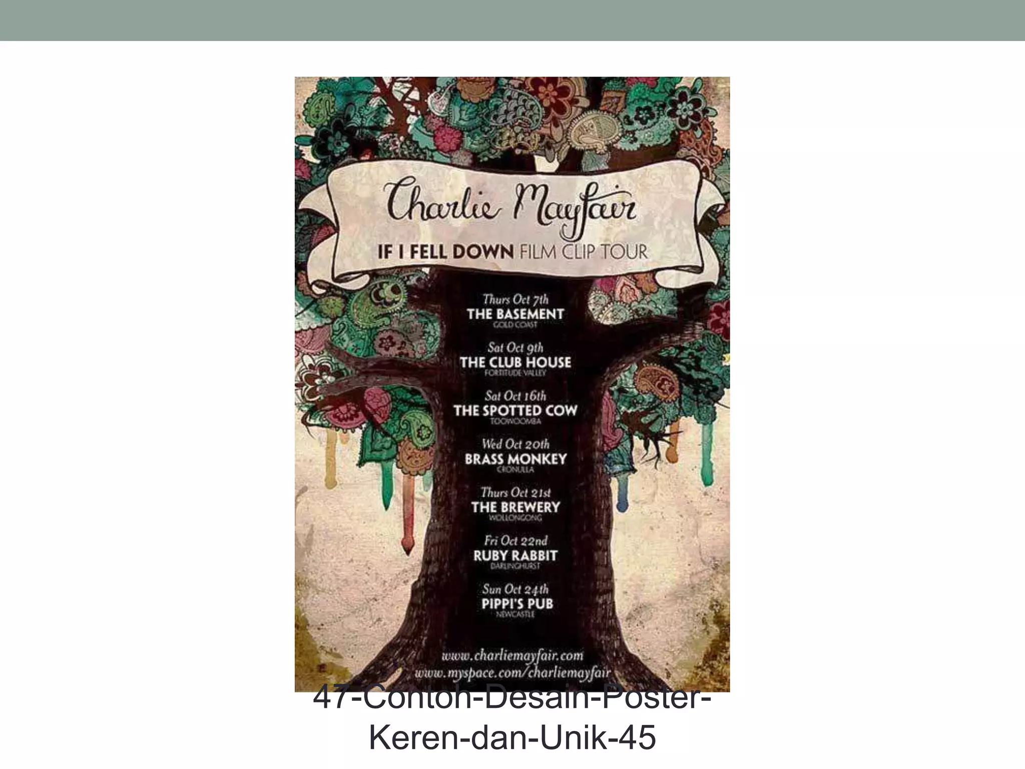 47 contoh desain poster keren dan unik | PPTX