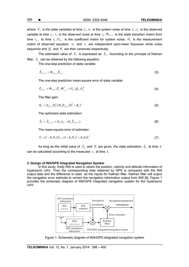 INS/GPS Integrated Navigation Technology for Hypersonic UAV | PDF ...