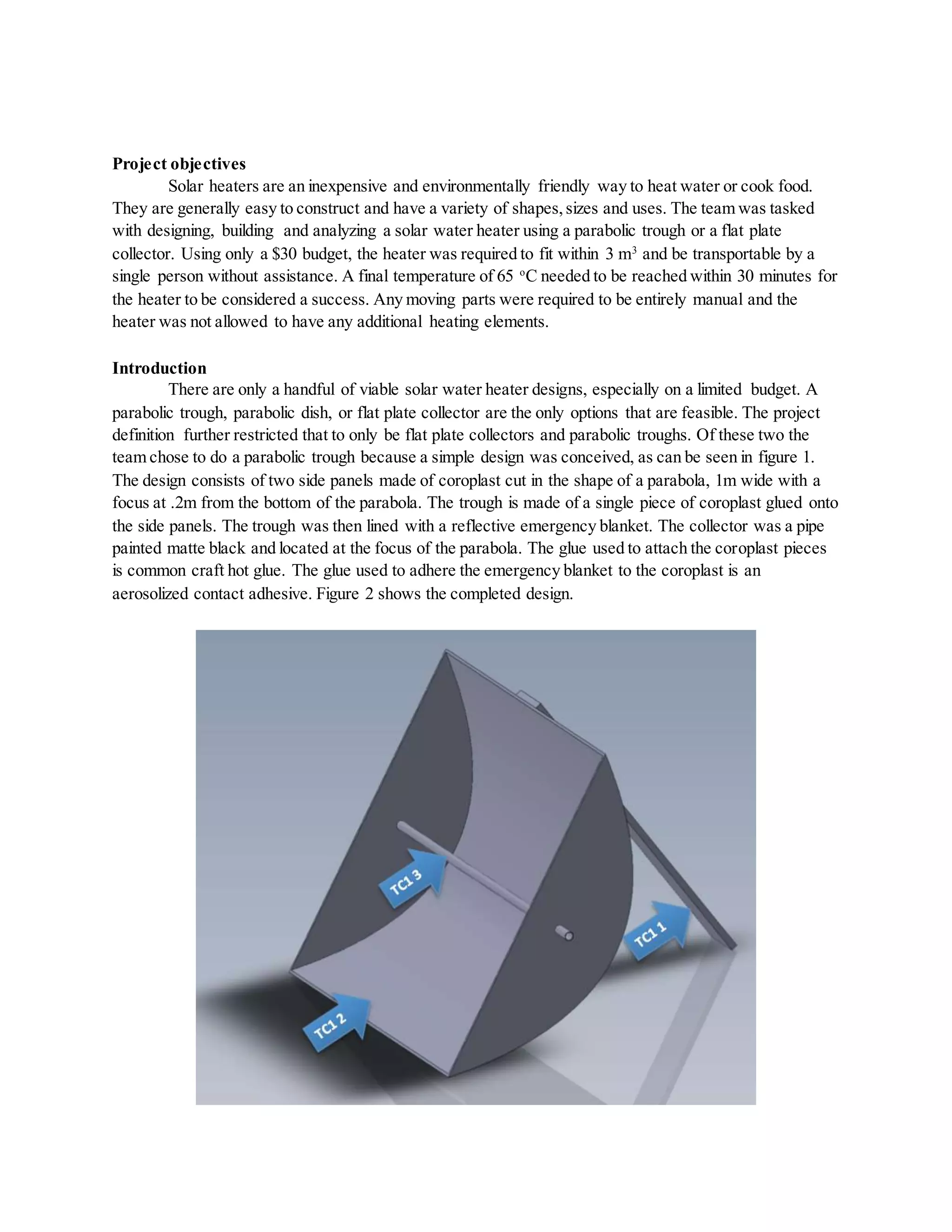 Solar oven ProjectReport | DOCX