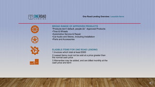 ONE ROAD LENDING PP-Tire Pros-DH | PPTX