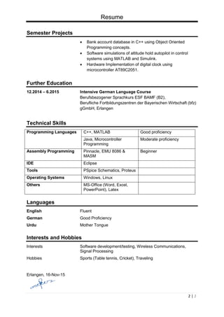 Resume_Ilyas | PDF | Programming Languages | Computing
