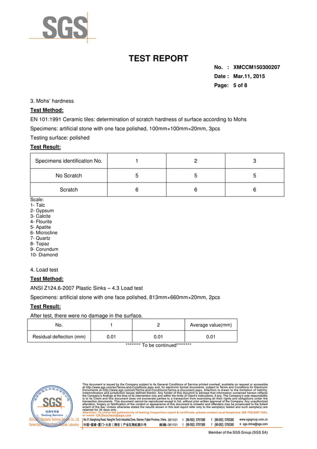 benyi SGS test report英文版 | PDF