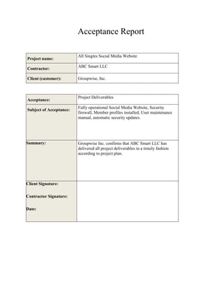 Acceptance_Report | DOCX