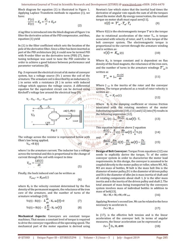 Design and Implementation of Conveyor Belt Speed Control using PID for ...