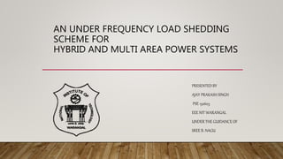 An Under frequency Load Shedding Scheme for | PPT