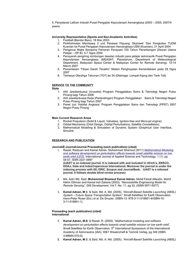 Muhammad Shamsul Kamal-Resume | PDF | Education industry | Industries