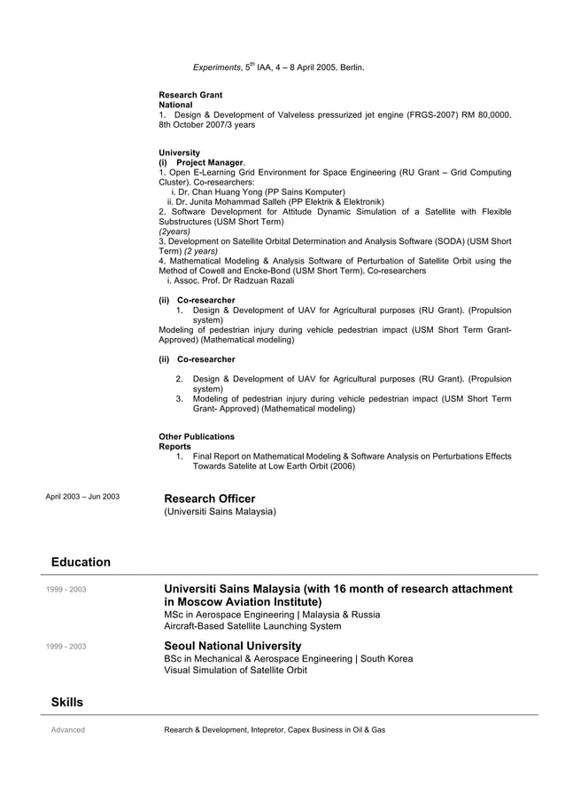 Muhammad Shamsul Kamal-Resume | PDF | Education industry | Industries