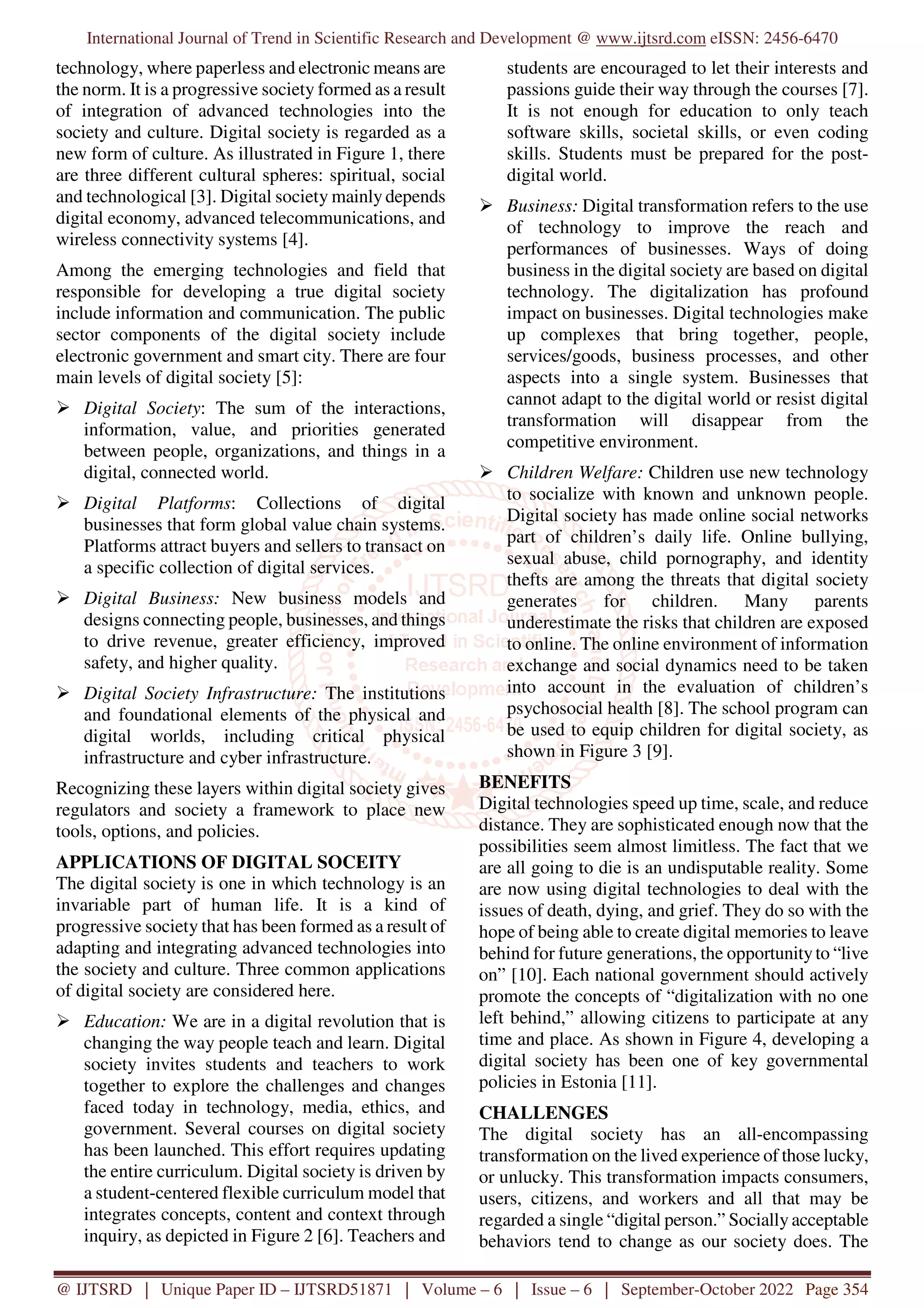 Digital Society An Overview | PDF