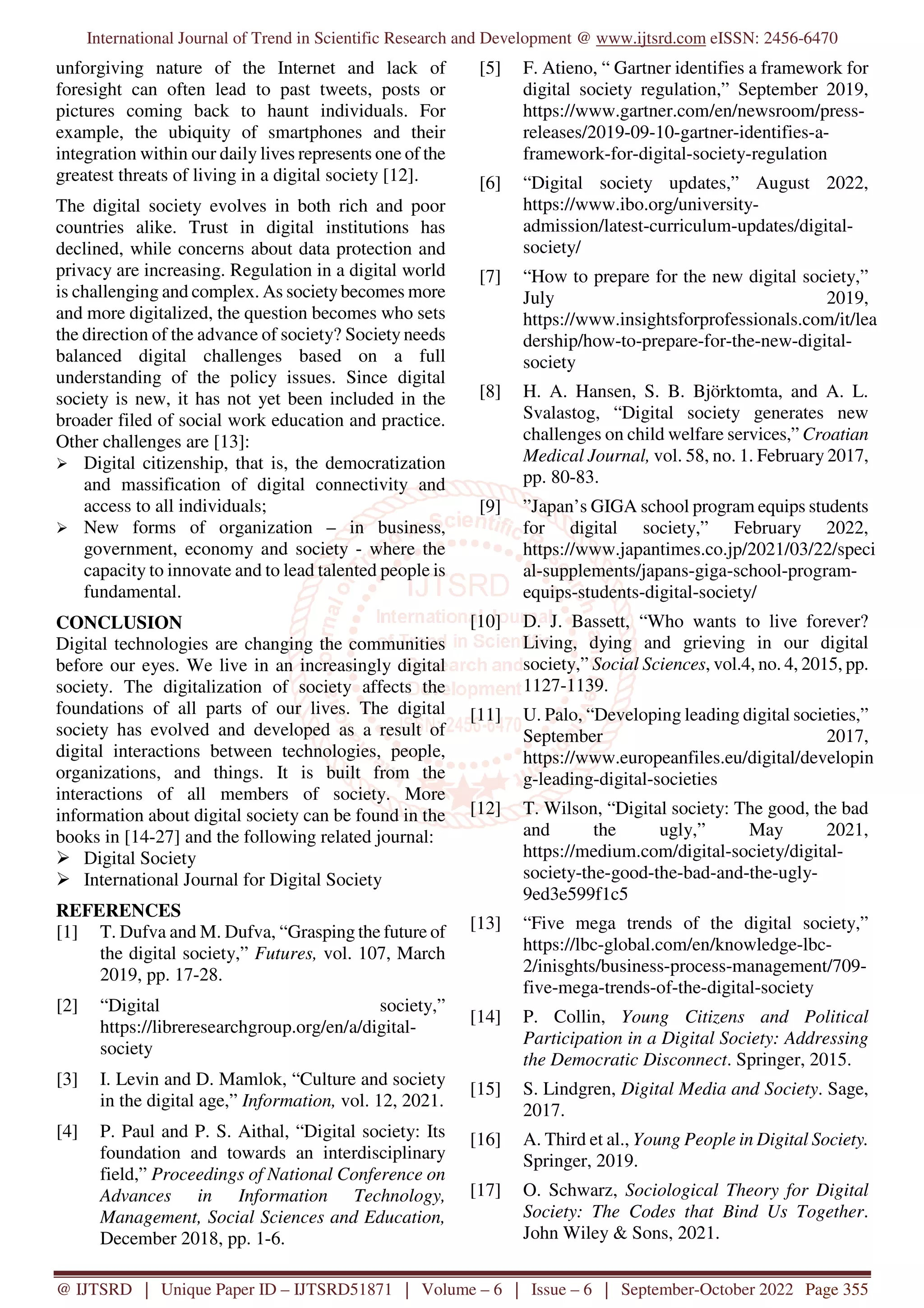 Digital Society An Overview | PDF