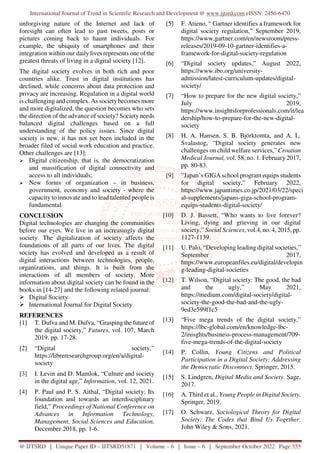 Digital Society An Overview | PDF