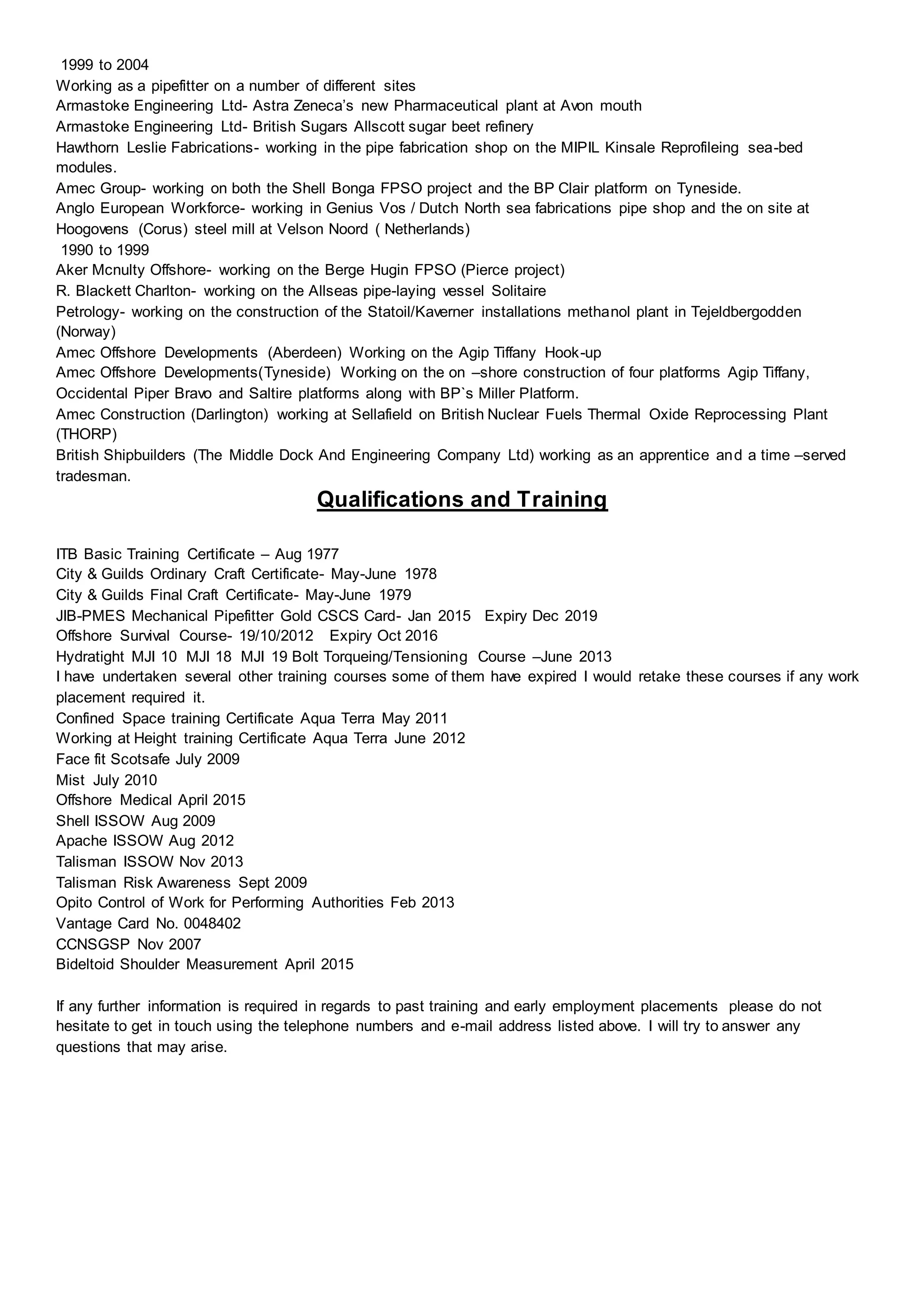 Graham Hall cv 2015 | DOCX