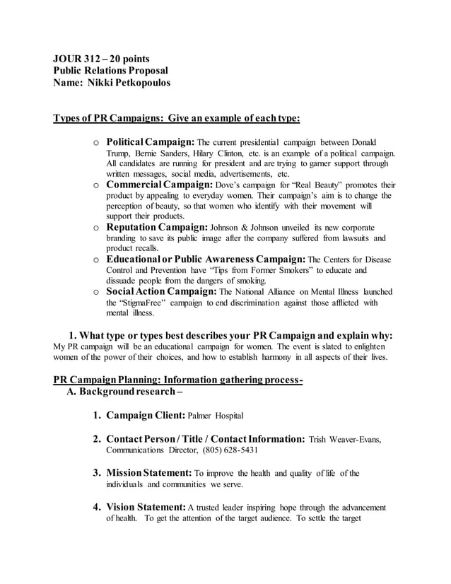 PR Proposal SWOT analysis | PDF