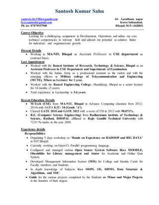 Santosh Sahu_MTech_CSE | PDF