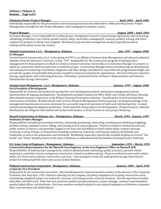 William Philpott Resume Feb 2016 | PDF