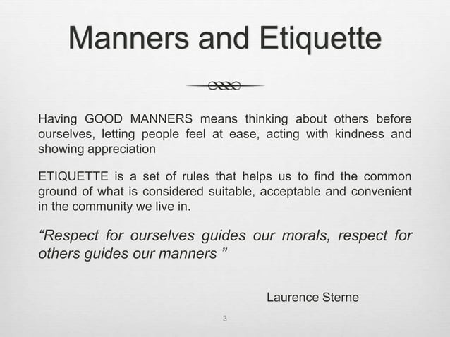 Good manners | PPT
