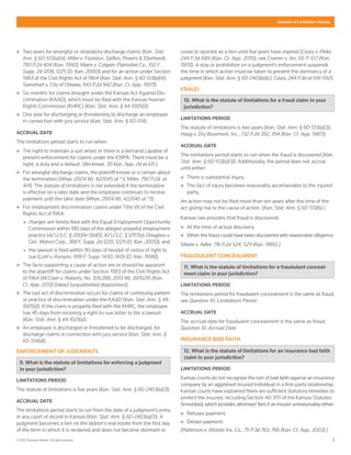 Statute of Limitations - Kansas | PDF