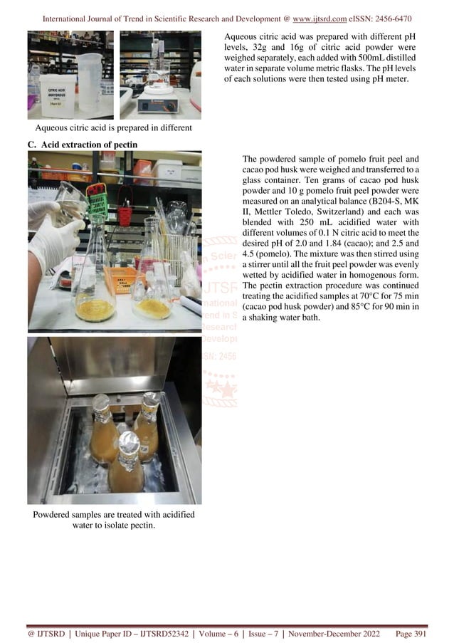 Green Synthesis of Biowaste Derived Pectin from Pomelo Citrus Maxima ...