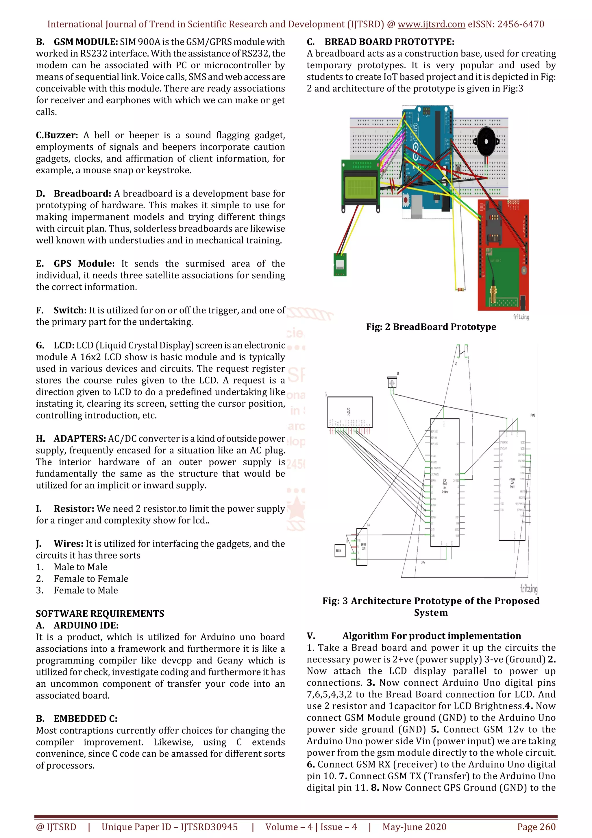 Implementation of Women Safety System using Internet of Things | PDF ...