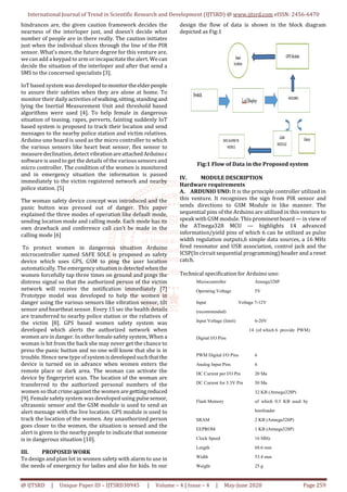 Implementation of Women Safety System using Internet of Things | PDF ...