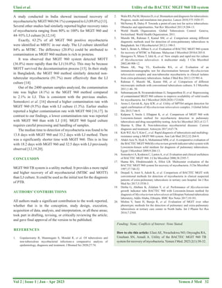 Utility of the BACTEC MGIT 960 TB system for recovery of mycobacteria | PDF