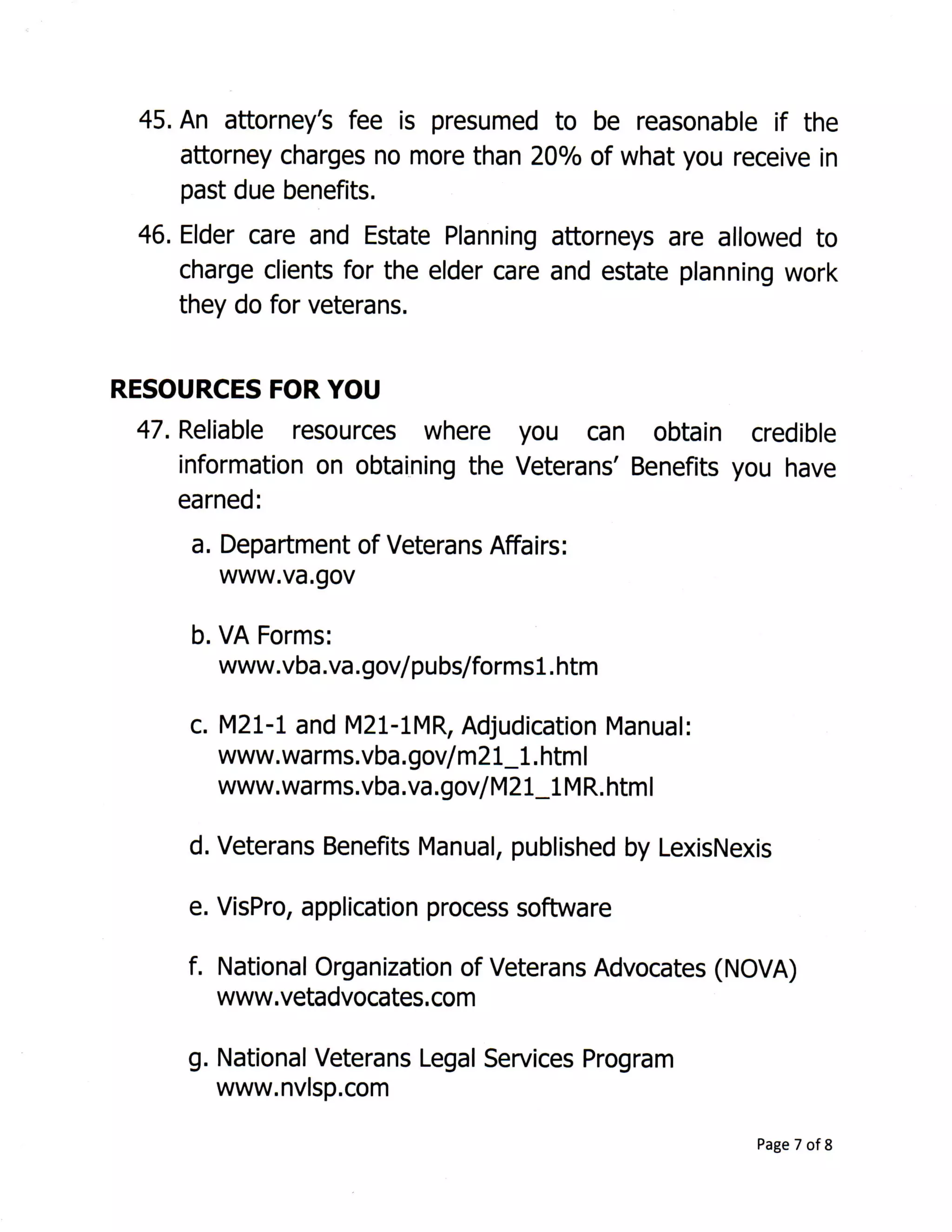 47 Secret VA Benefits | PDF