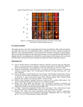 FUZZY CLUSTERING BASED GLAUCOMA DETECTION USING THE CDR | PDF