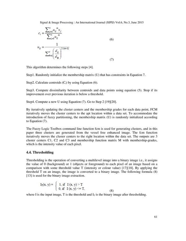 Fuzzy Clustering Based Glaucoma Detection Using The Cdr Pdf