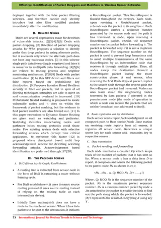 Effective Identification of Packet Droppers and Modifiers in Wireless Sensor Networks | PDF ...