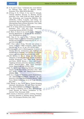 Effective Identification of Packet Droppers and Modifiers in Wireless Sensor Networks | PDF