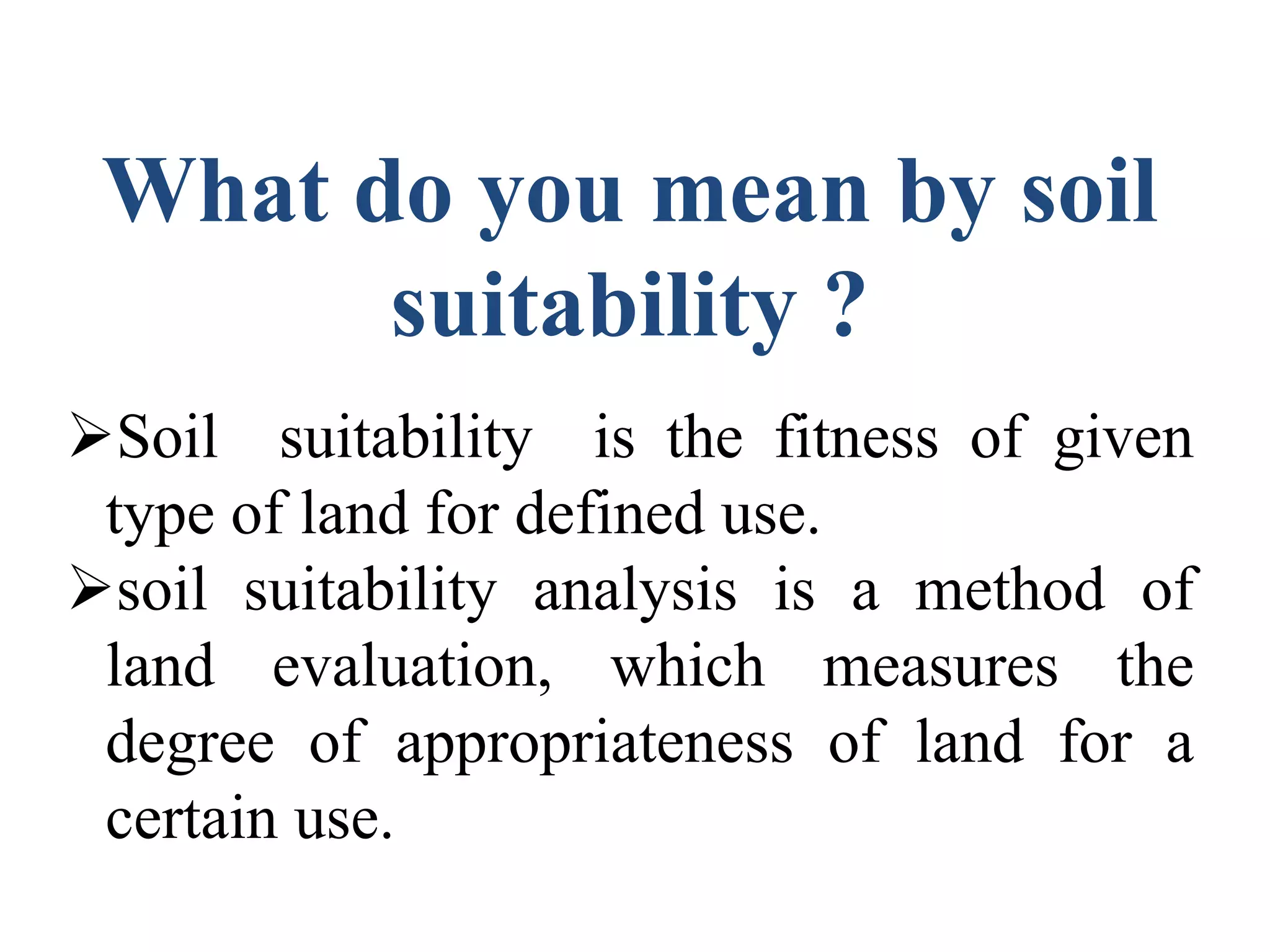 Significance of Soil Site Suitability in Fruit crops | PPTX