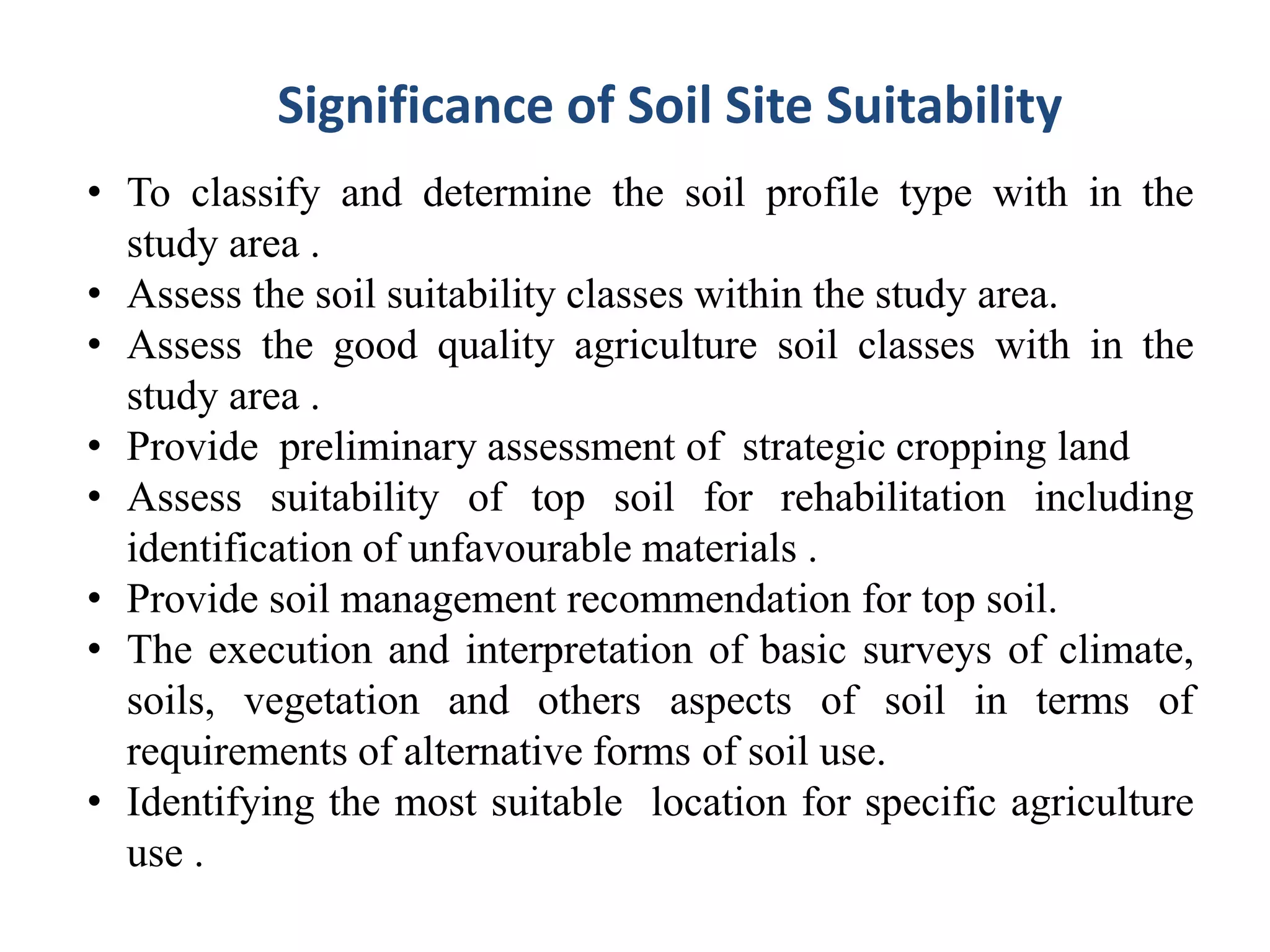 Significance of Soil Site Suitability in Fruit crops | PPTX