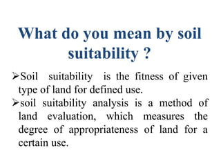 Significance of Soil Site Suitability in Fruit crops | PPTX