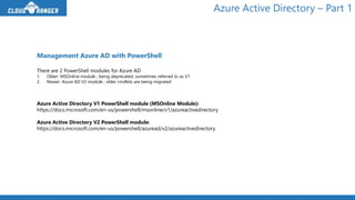 48. Azure Active Directory - Part 1 | PPTX | Cloud Computing | Internet