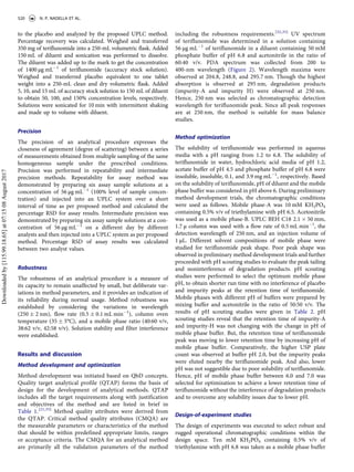 Quality-by-design-based development and validation of a stability-indicating UPLC method for ...
