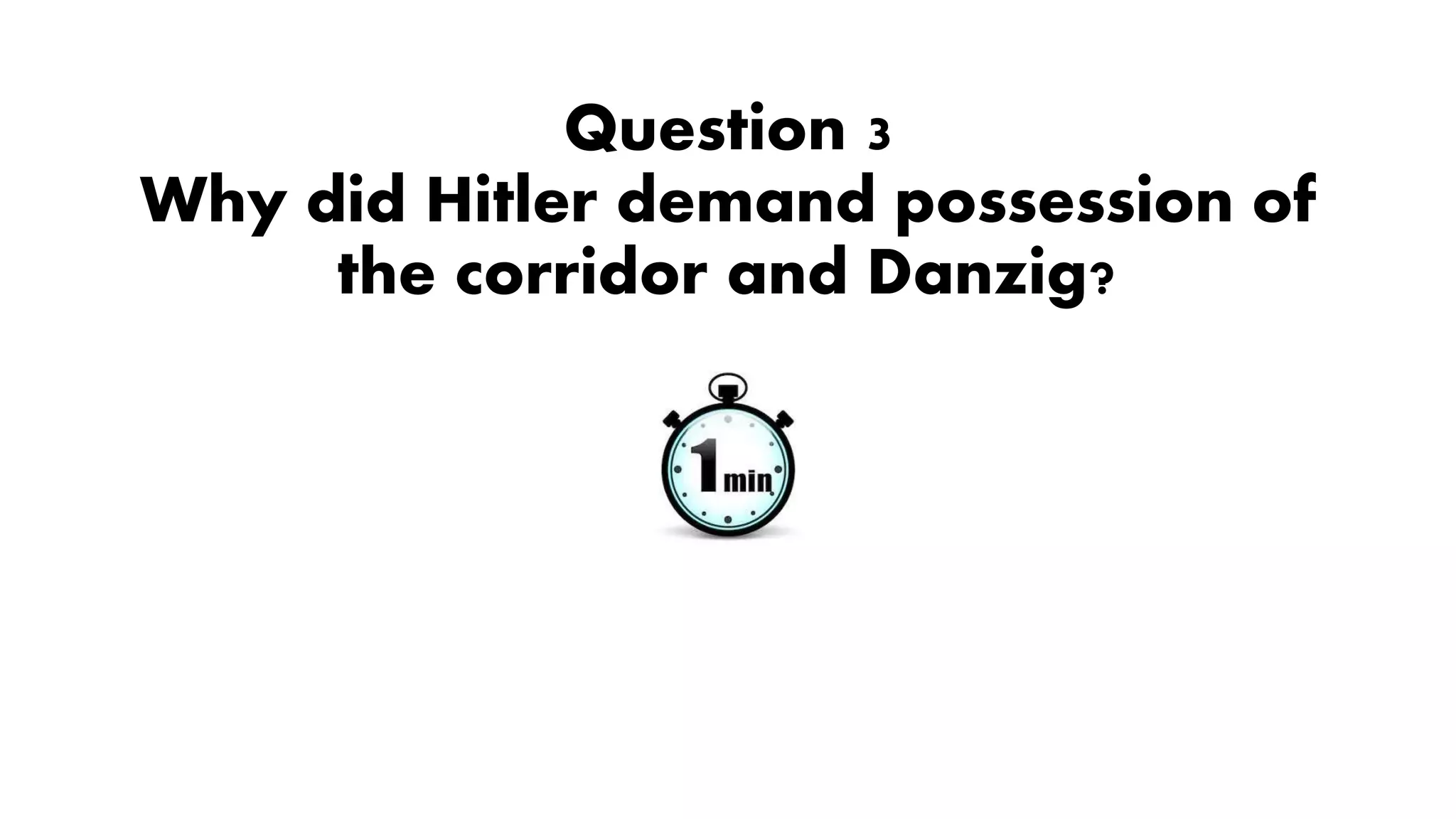 REVISION IGCSE CAMBRIDGE HISTORY: POLISH CORRIDOR | PPTX