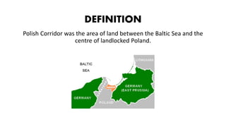 REVISION IGCSE CAMBRIDGE HISTORY: POLISH CORRIDOR | PPTX