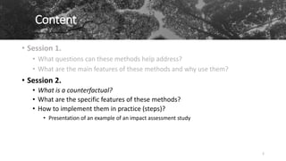 Impact evaluation in-depth: More on methods and example of impact ...