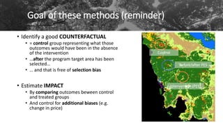 Impact evaluation in-depth: More on methods and example of impact ...