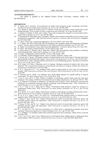 Autonomous system to control a mobile robot | PDF