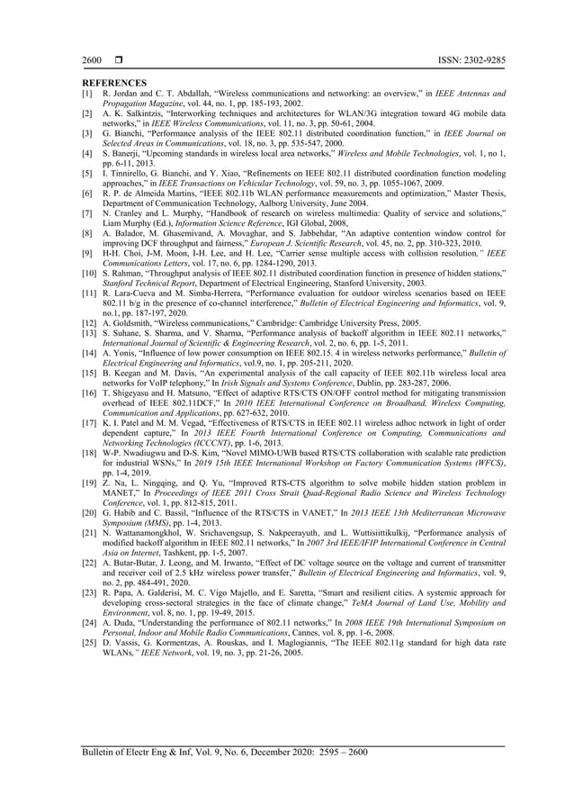 Performance Analysis And Evaluation Of Ieee 802 11 Distributed Coordination Function Using Opnet