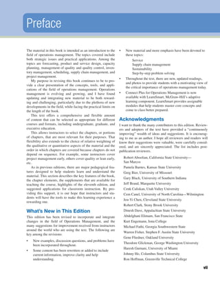 (eBook PDF) Operations Management 12th Edition by William Stevenson | PDF