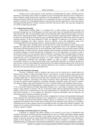 Student’s acceptance of e-learning during the COVID-19 pandemic | PDF